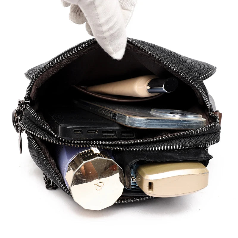 Bolsa Transversal Feminina Couro Legítimo Jane – Marilita